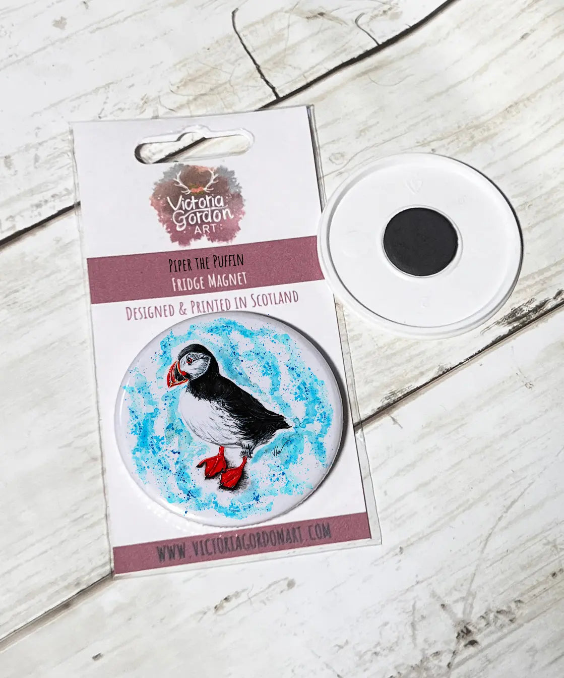 Scottish Wildlife Magnets | Illustrated Fridge Magnets 58mm - Victoria ...